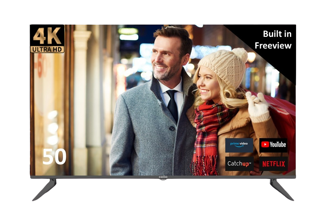 Cello 50″ Ultra HD LED Smart TV with Wi-Fi and Freeview | hiya! — hiya!