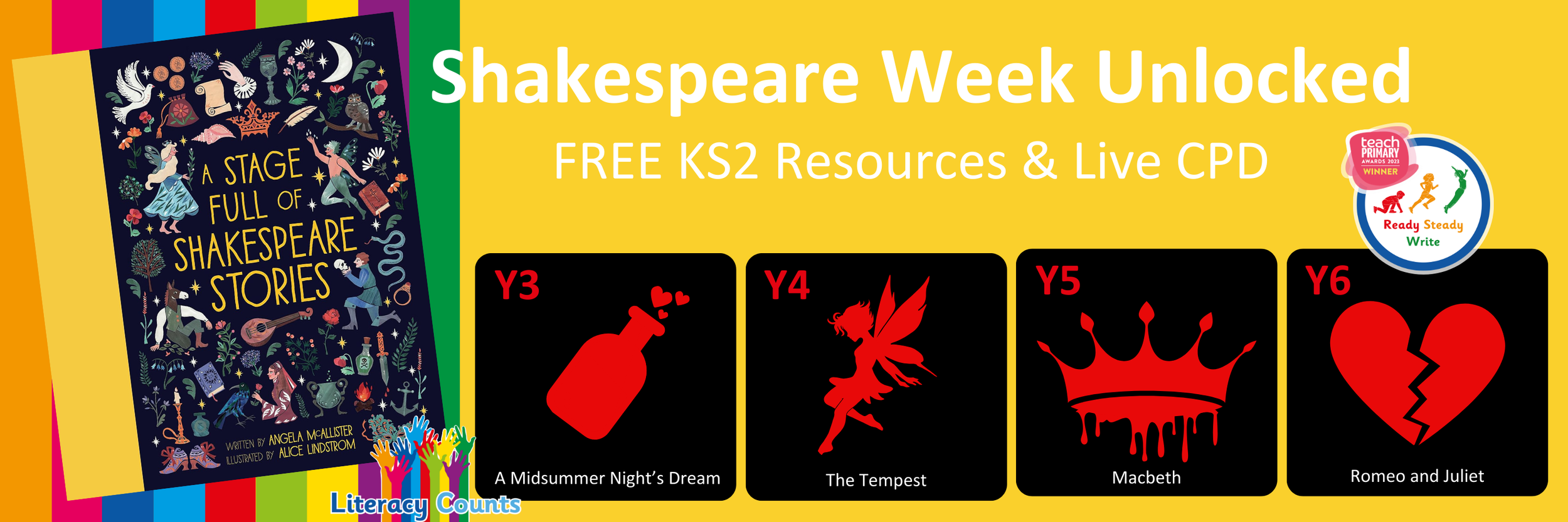 Shakespeare Week Unlocked: Free Writing Resources & CPD — Literacy Counts