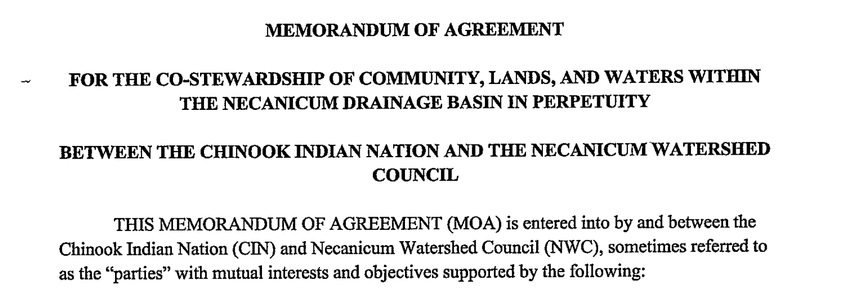 Chinook Nation — Necanicum WC
