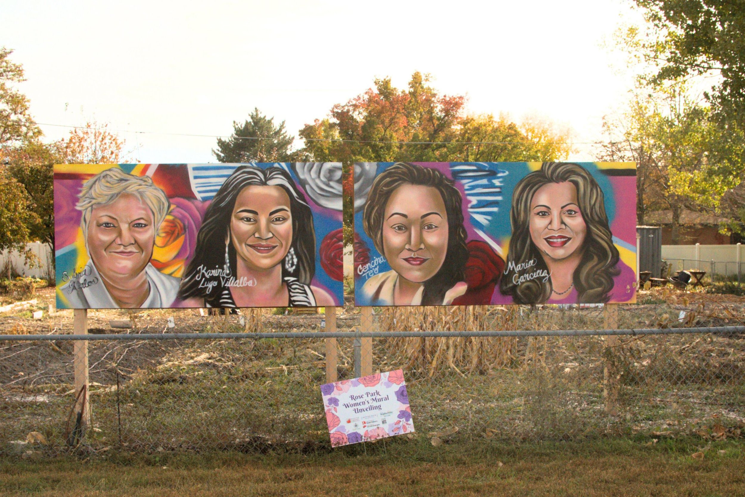 Roses in the Garden mural installation features women with lasting ...
