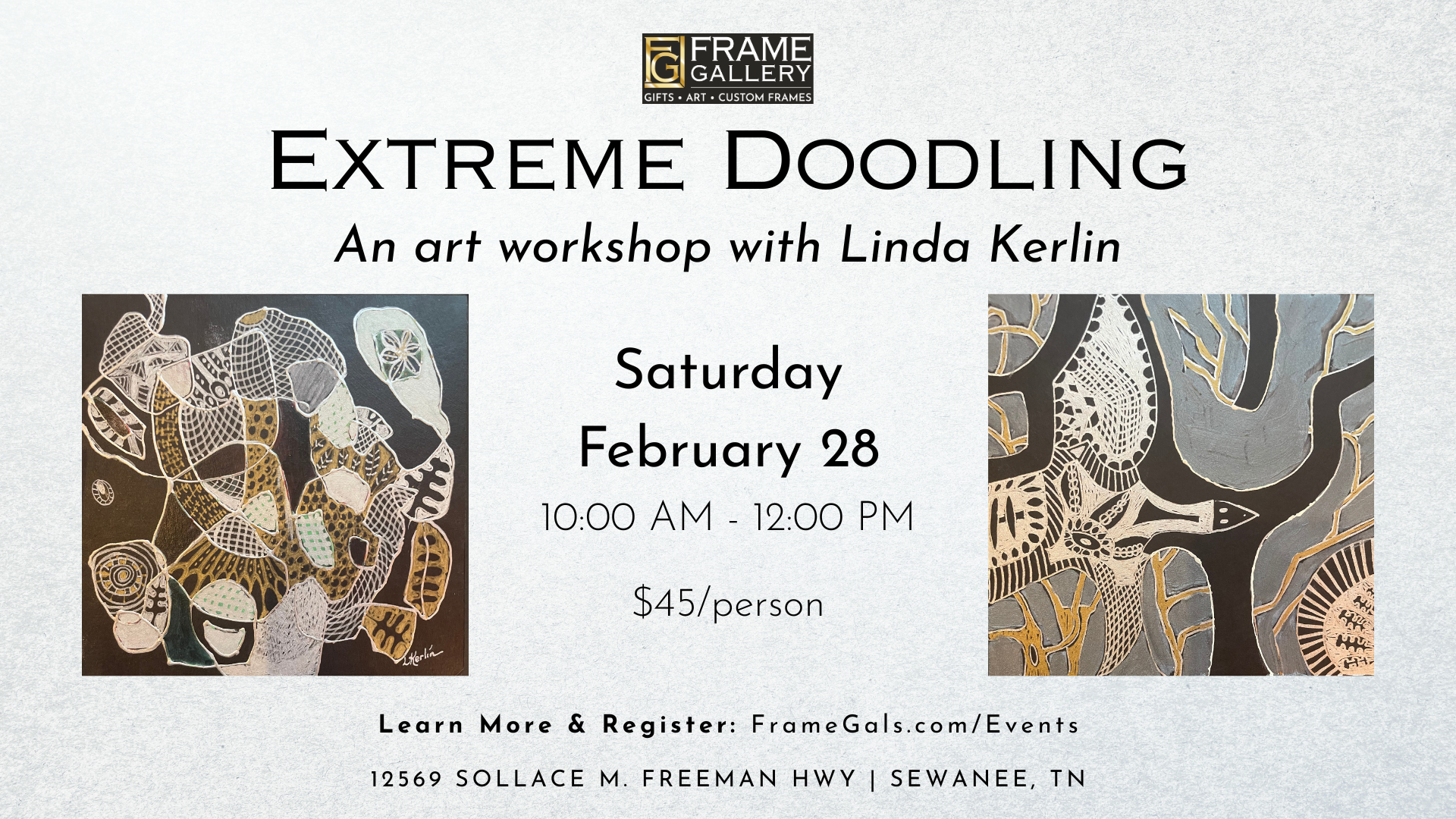 Extreme Doodling | An Art Workshop with Linda Kerlin | Frame Gallery ...
