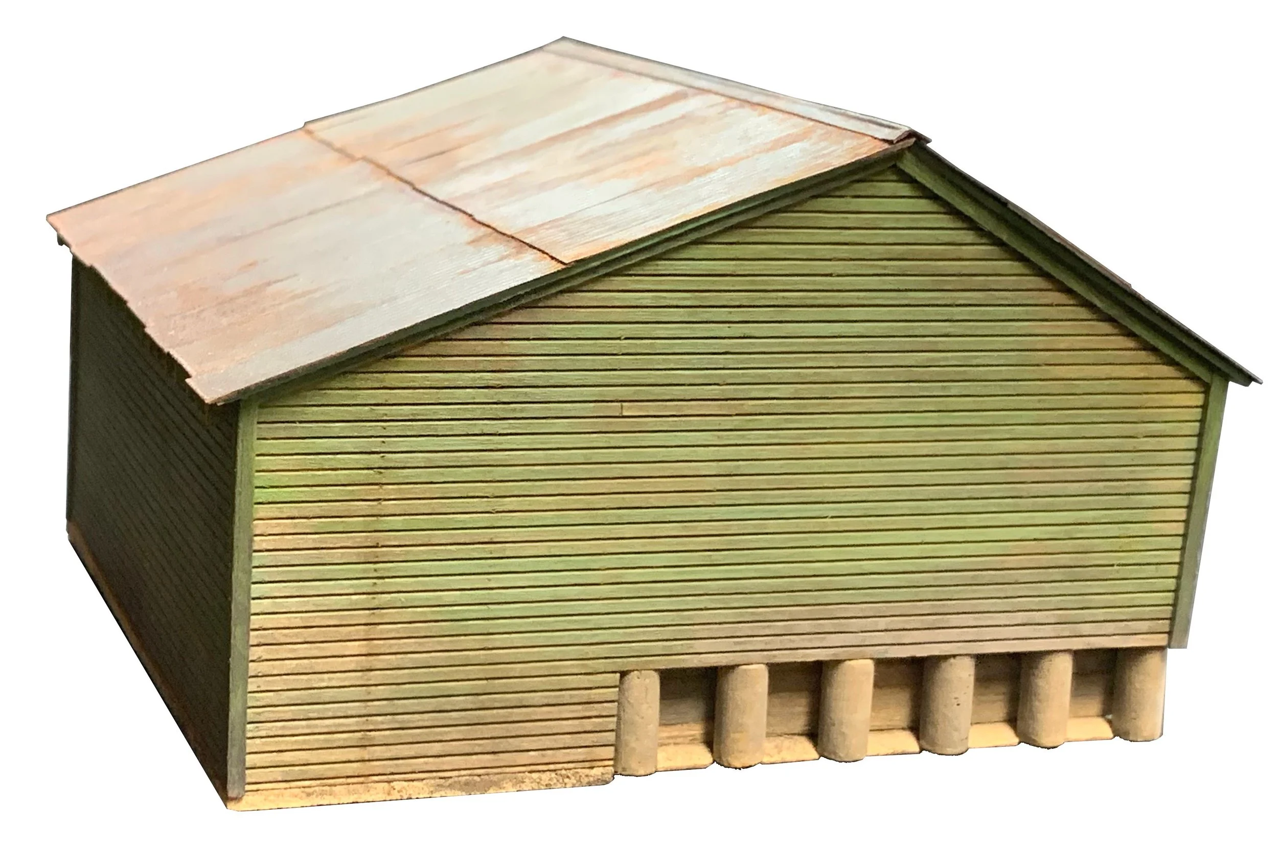 HO SCALE OPEN AIR SAND AND EQUIPMENT SHED. — HUDSON RIVER MODEL COMPANY
