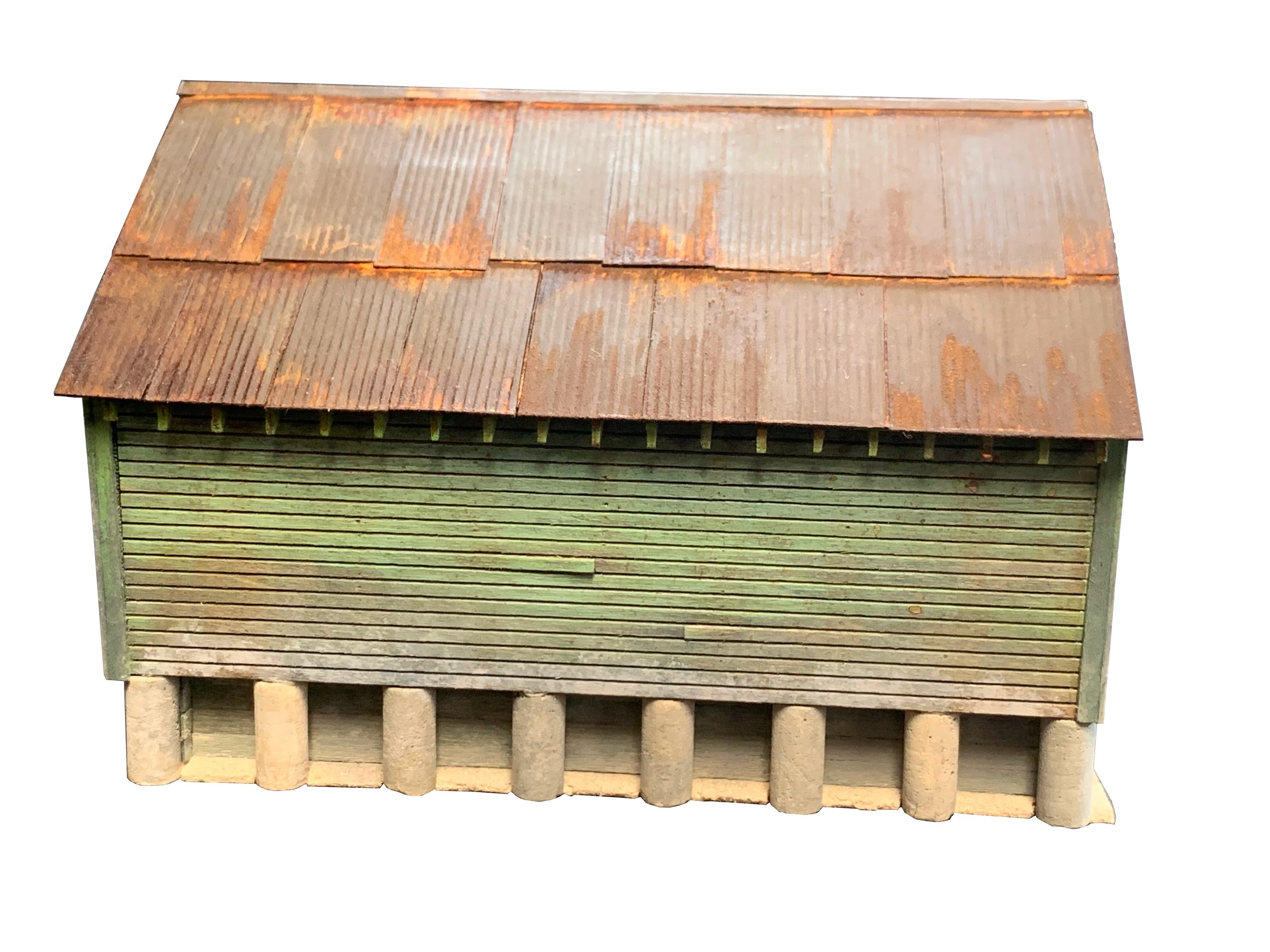 HO SCALE OPEN AIR SAND AND EQUIPMENT SHED. — HUDSON RIVER MODEL COMPANY