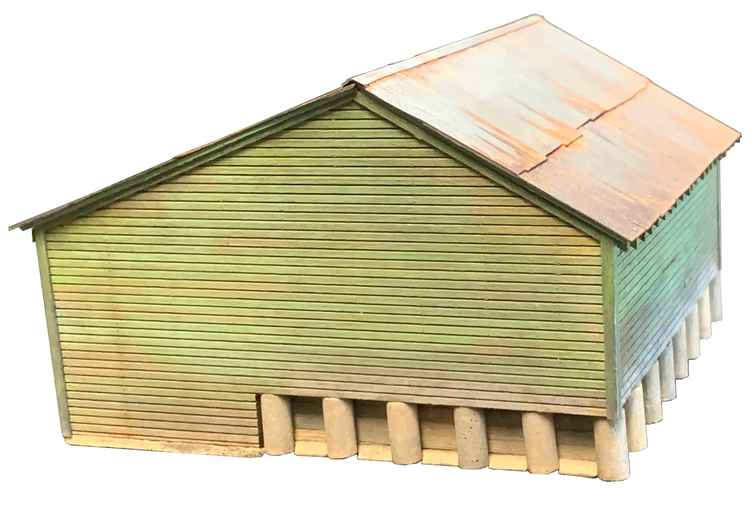 HO SCALE HYDROCAL / ULTRACAL CRAFTSMAN KIT OF A BRICK GRIST MILL FOR ...