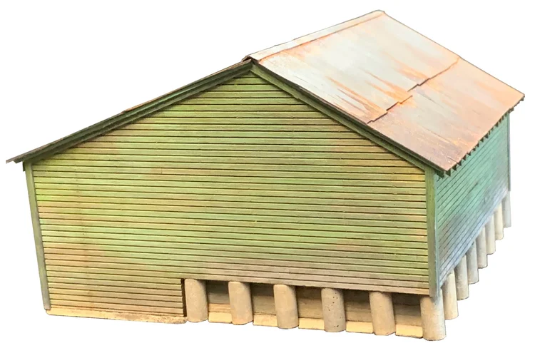 HO SCALE HYDROCAL / ULTRACAL CRAFTSMAN KIT OF A BRICK GRIST MILL FOR ...