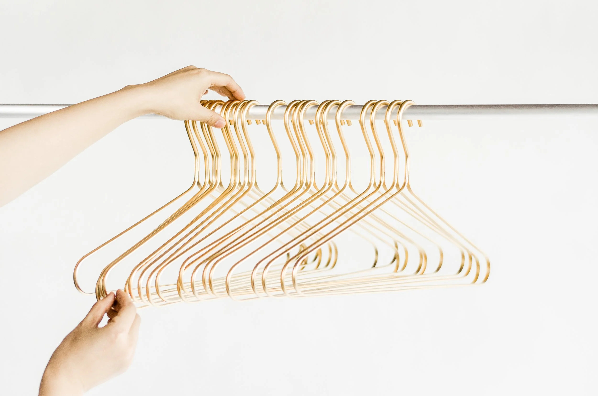 Fork Clothing Hanger 24K Gold — AfterSunday