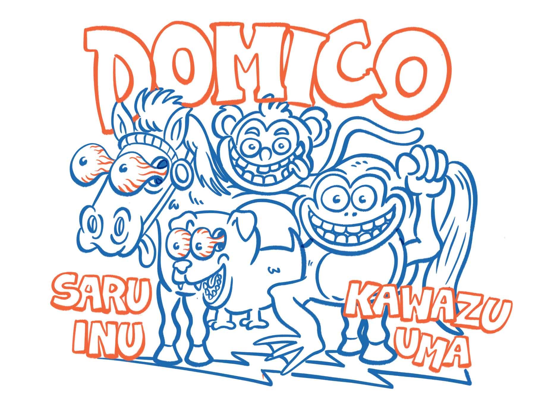 The first two lowbrow illustrations I did for the japanese alternative rock band Domico — Joe ...