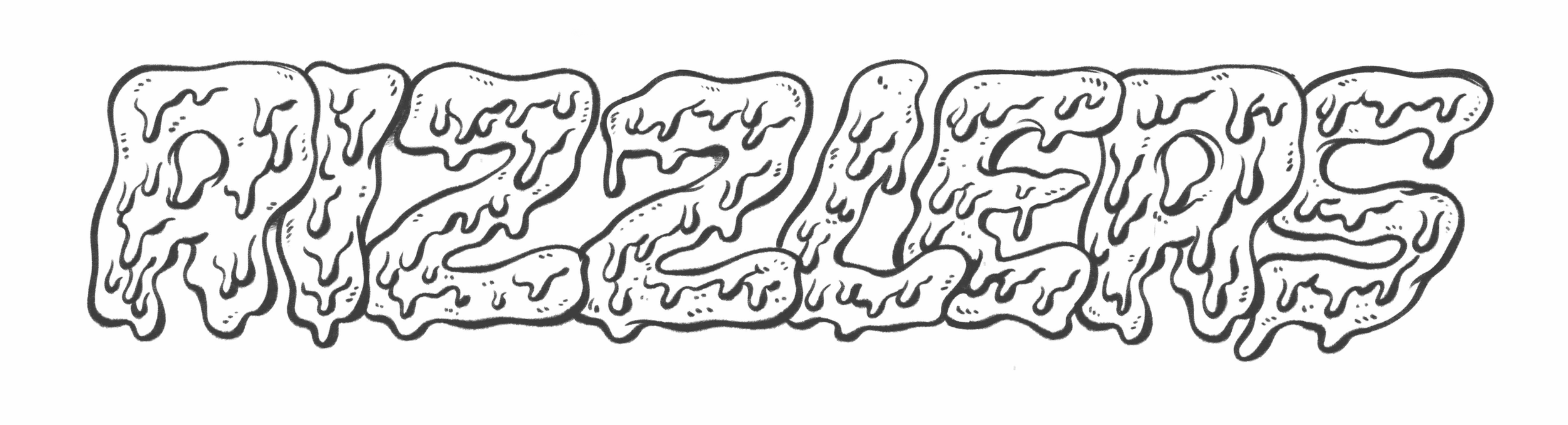 Rizzlers, skateboard art style into a vape cannabis brand logo — Joe ...