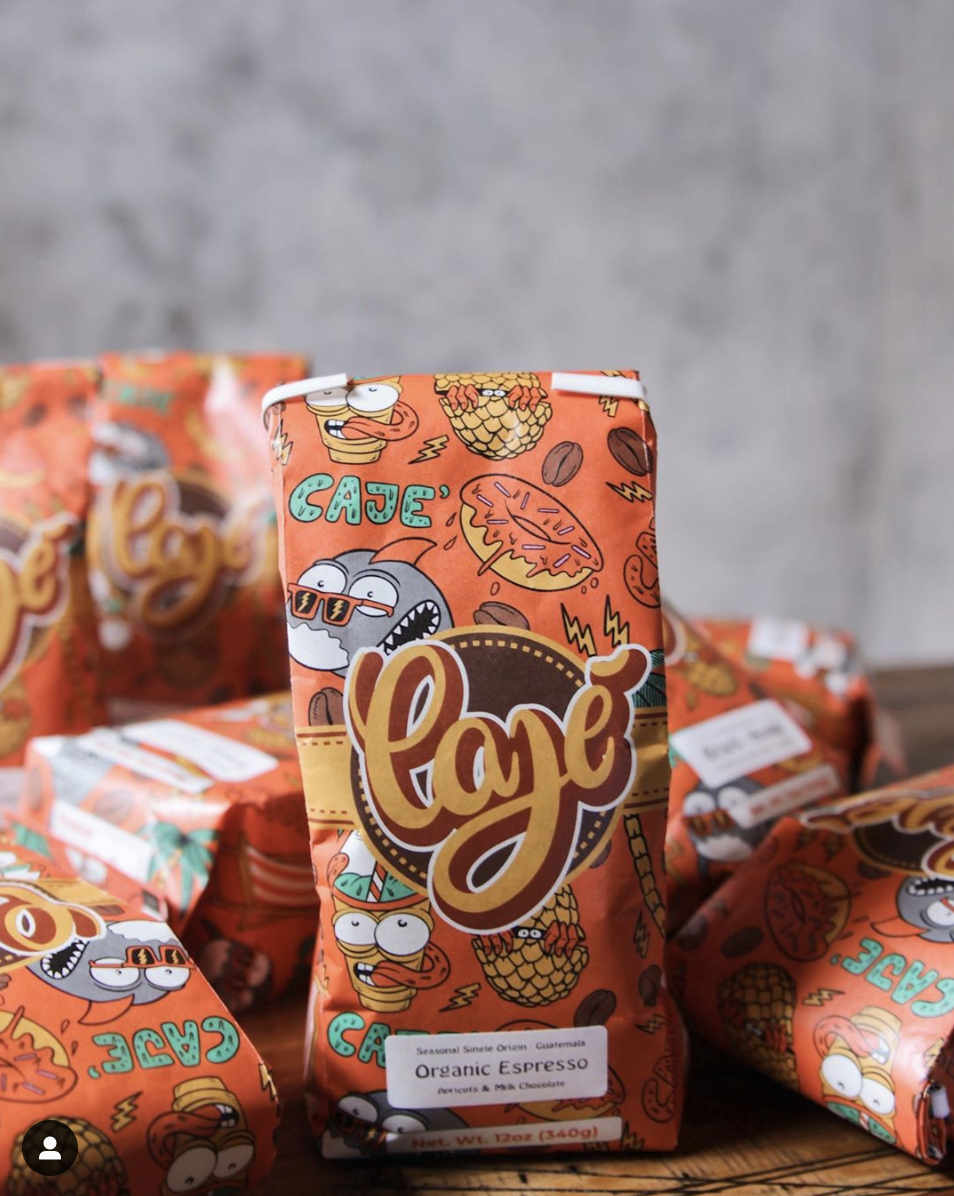 From a doodle to a vector pattern, a packaging for Cajè Coffee — Joe ...