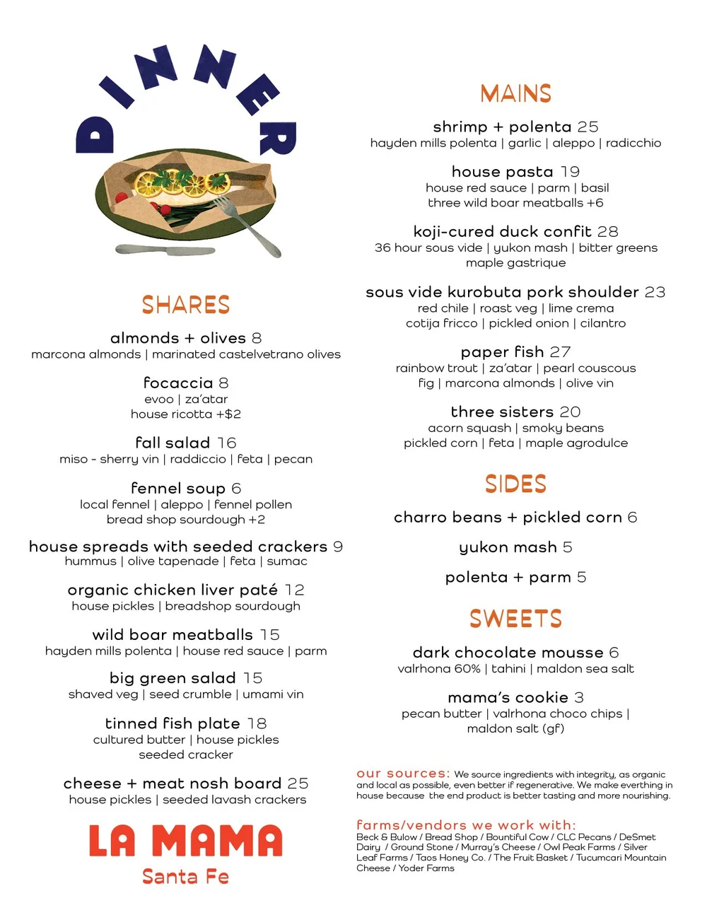 Dinner — La Mama