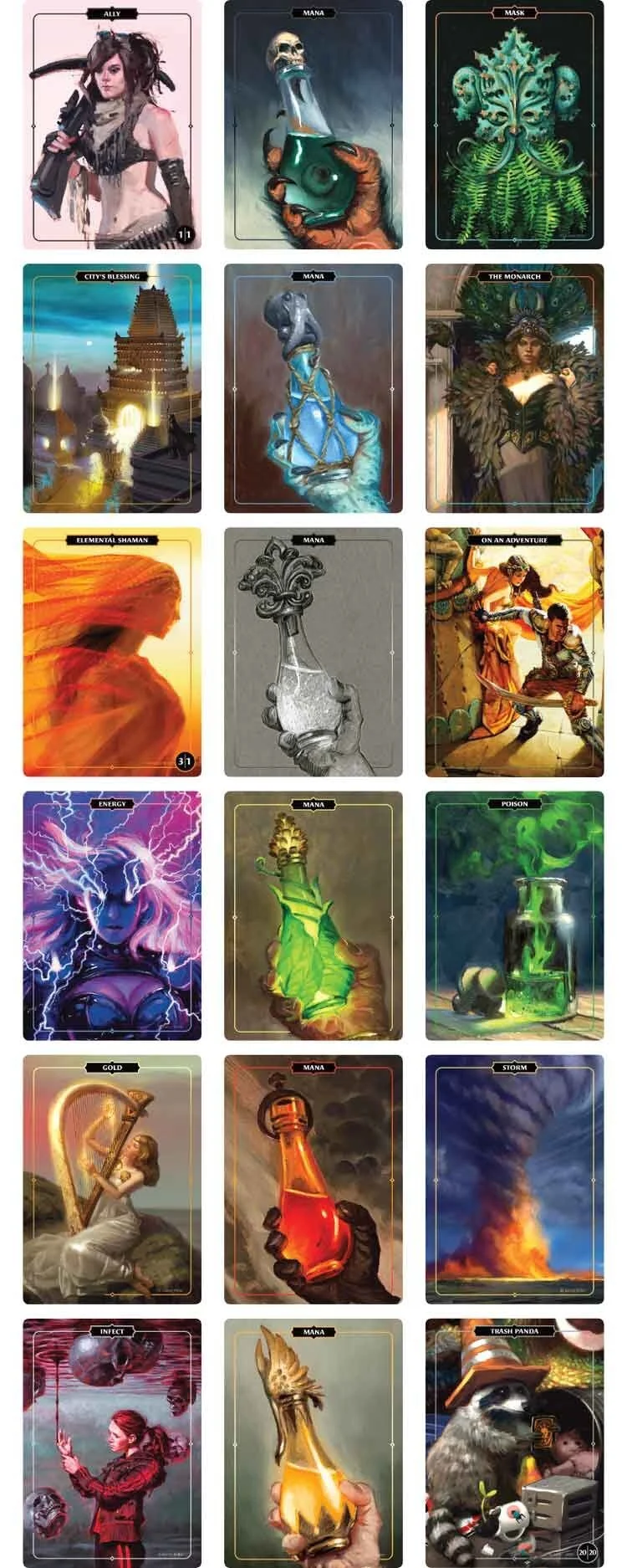 HUMAN WIZARD TOKEN — Aaron Miller Illustration