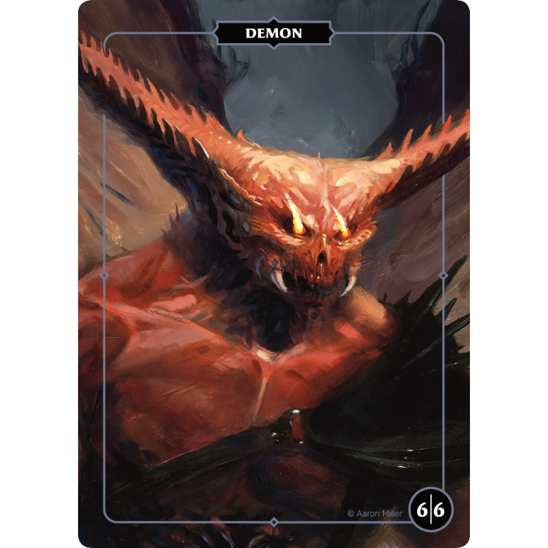 HORROR OF ELD METAL TOKEN — Aaron Miller Illustration