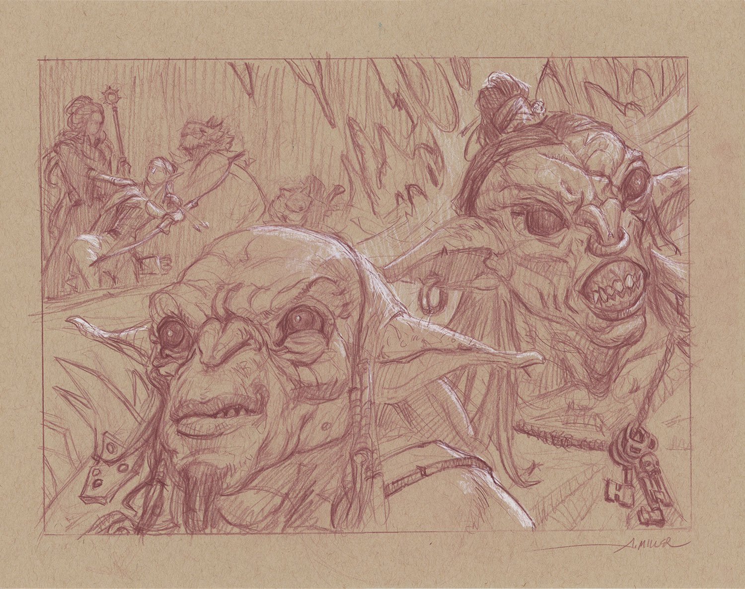 You See a Pair of Goblins — Aaron Miller Illustration