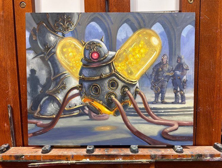 MTG Power Plant Worker — Aaron Miller Illustration