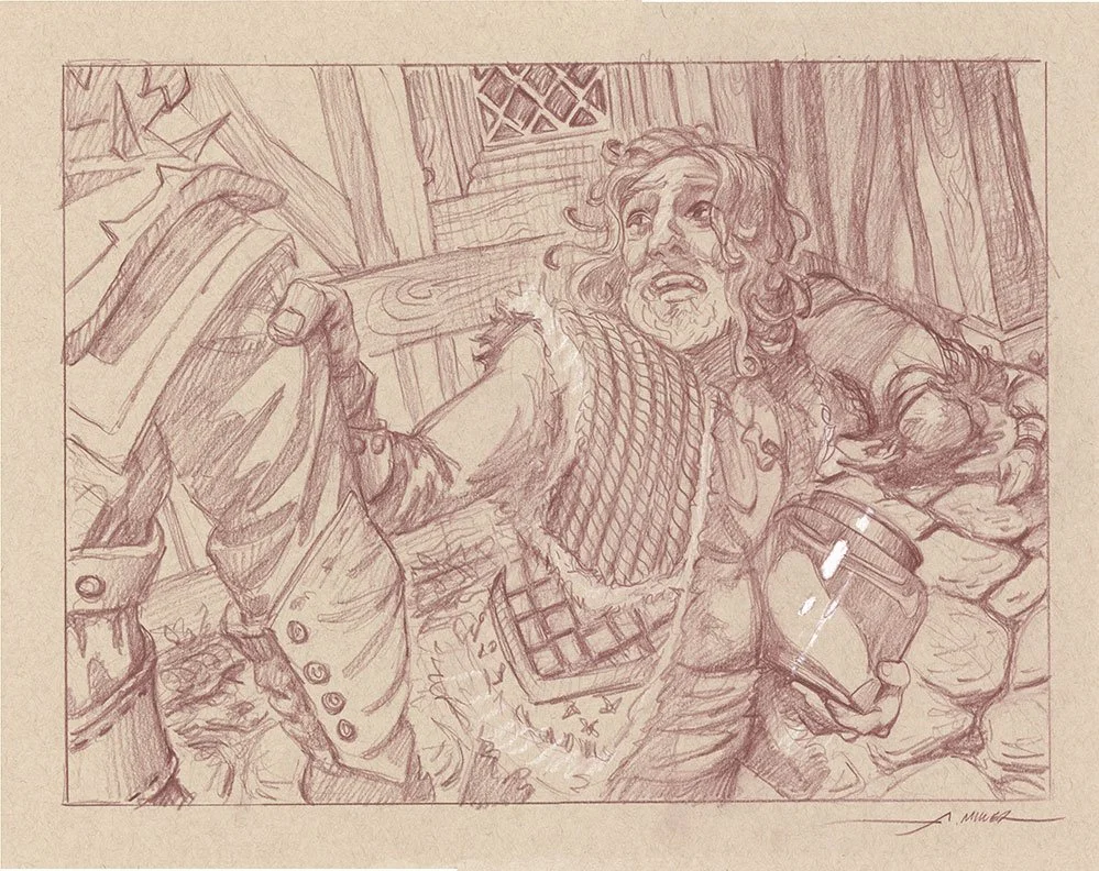 Panicked Spectator — Aaron Miller Illustration