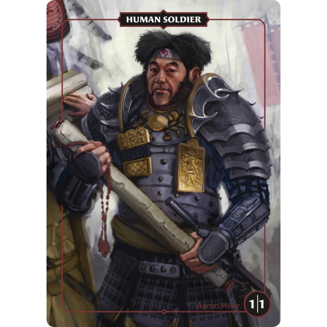 HUMAN SOLDIER TOKEN: TACTICIAN — Aaron Miller Illustration