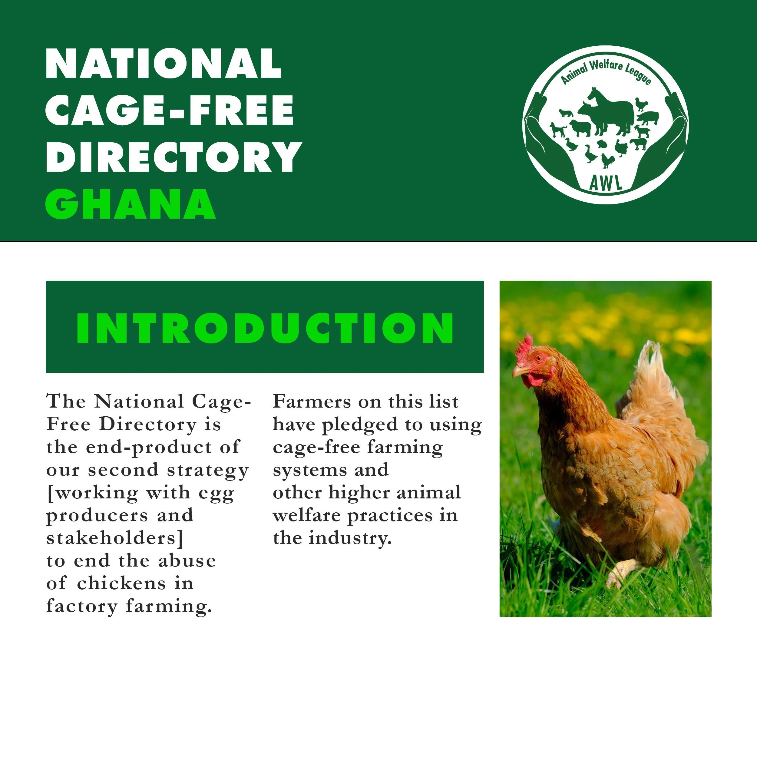 National Cage Free Directory: July 2023 — Animal Welfare League