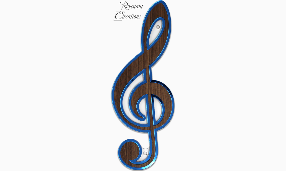 Blue Treble Clef Png