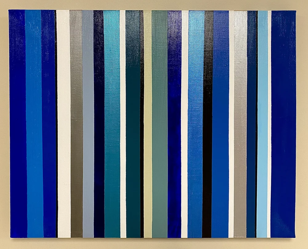 Blue Stripes — JAD ART