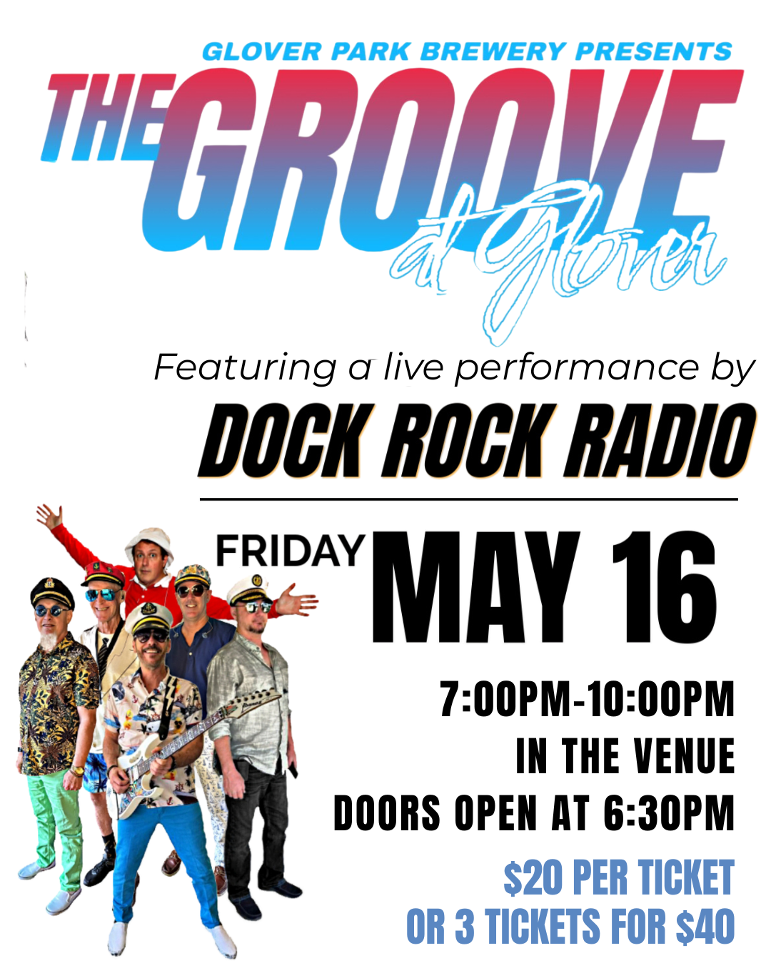 GPB presents The Groove at Glover!! — Glover Park Brewery