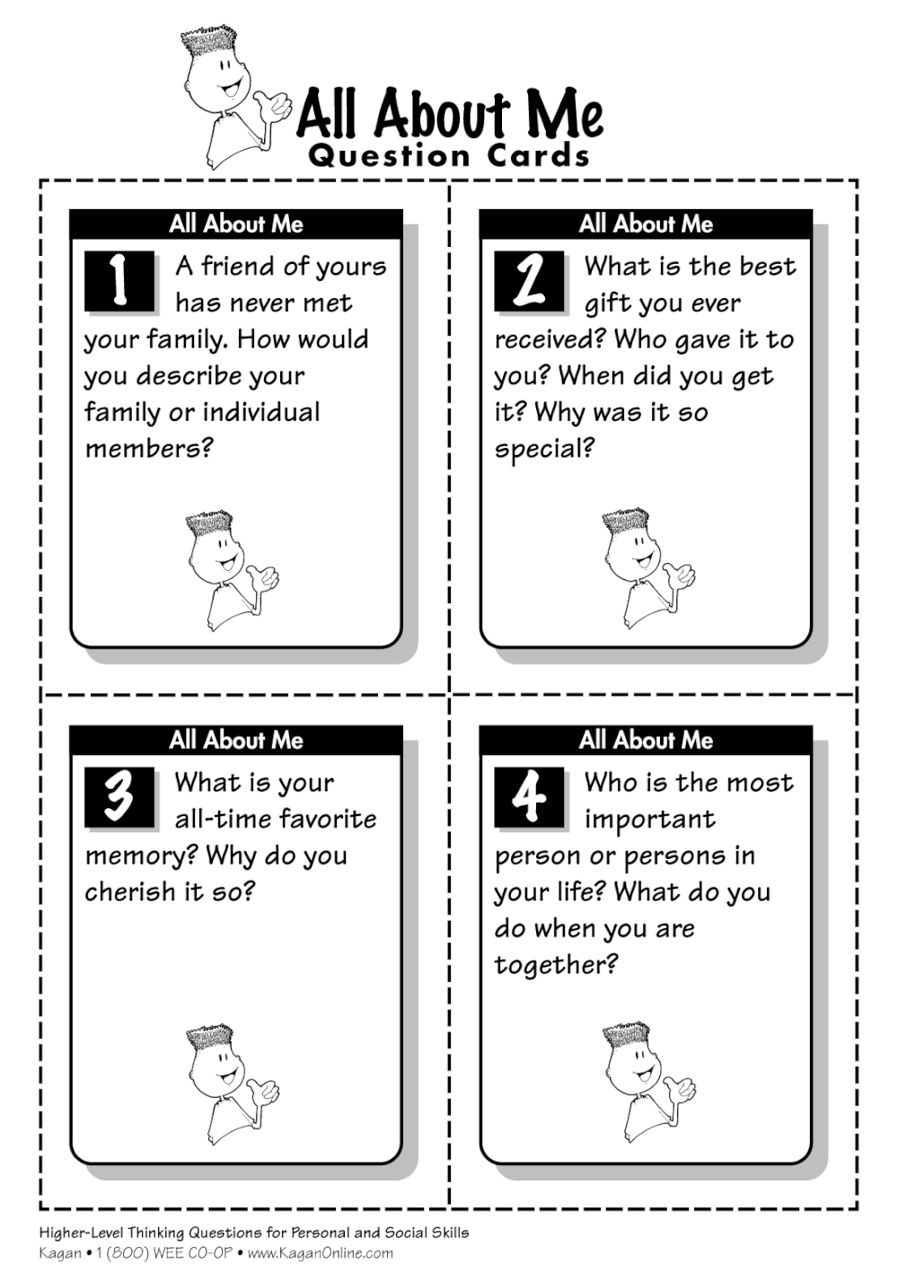 All About Me Questions For Kids