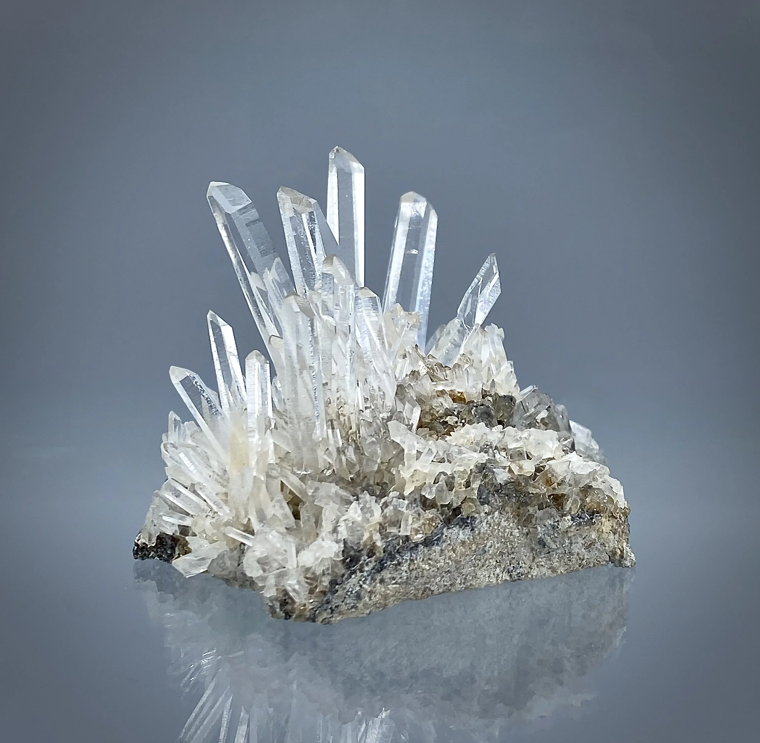 JB Gems and Minerals - Prase Quartz & Tremolite, Greece