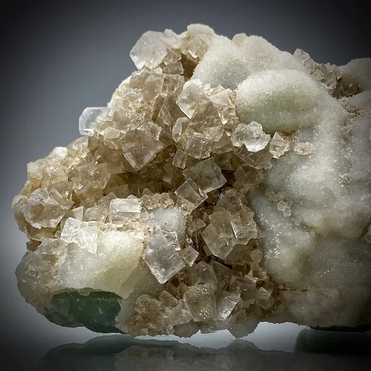 JB Gems and Minerals - Prase Quartz & Tremolite, Greece