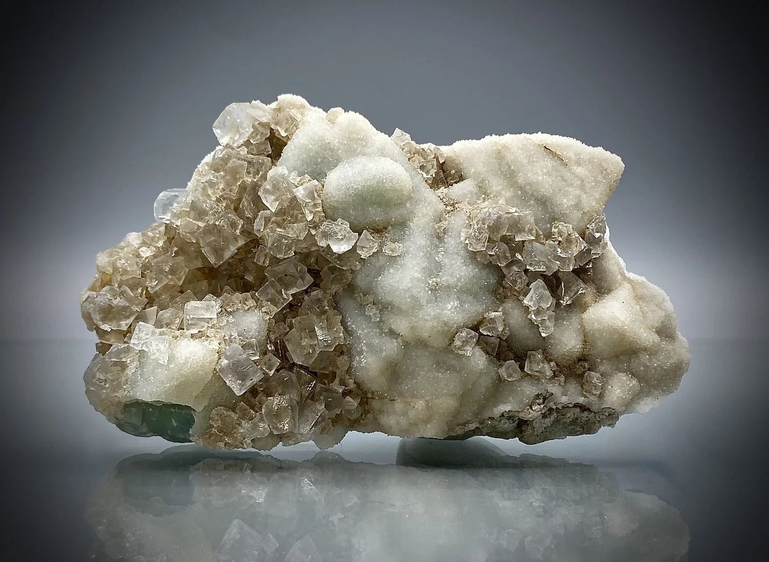 JB Gems and Minerals - Prase Quartz & Tremolite, Greece