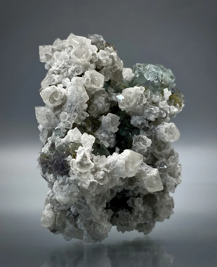 JB Gems and Minerals - Prase Quartz & Tremolite, Greece