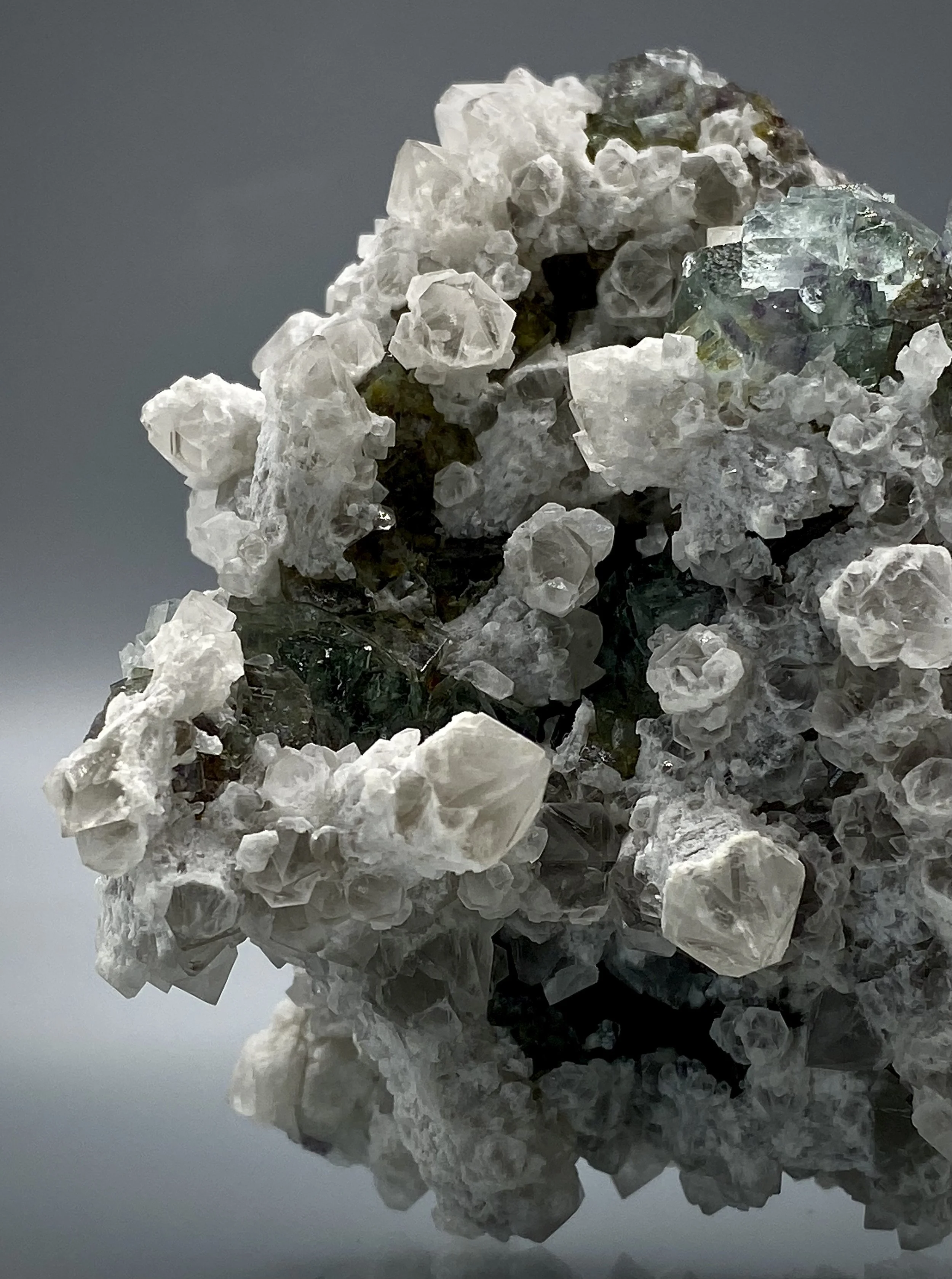 JB Gems and Minerals - Prase Quartz & Tremolite, Greece