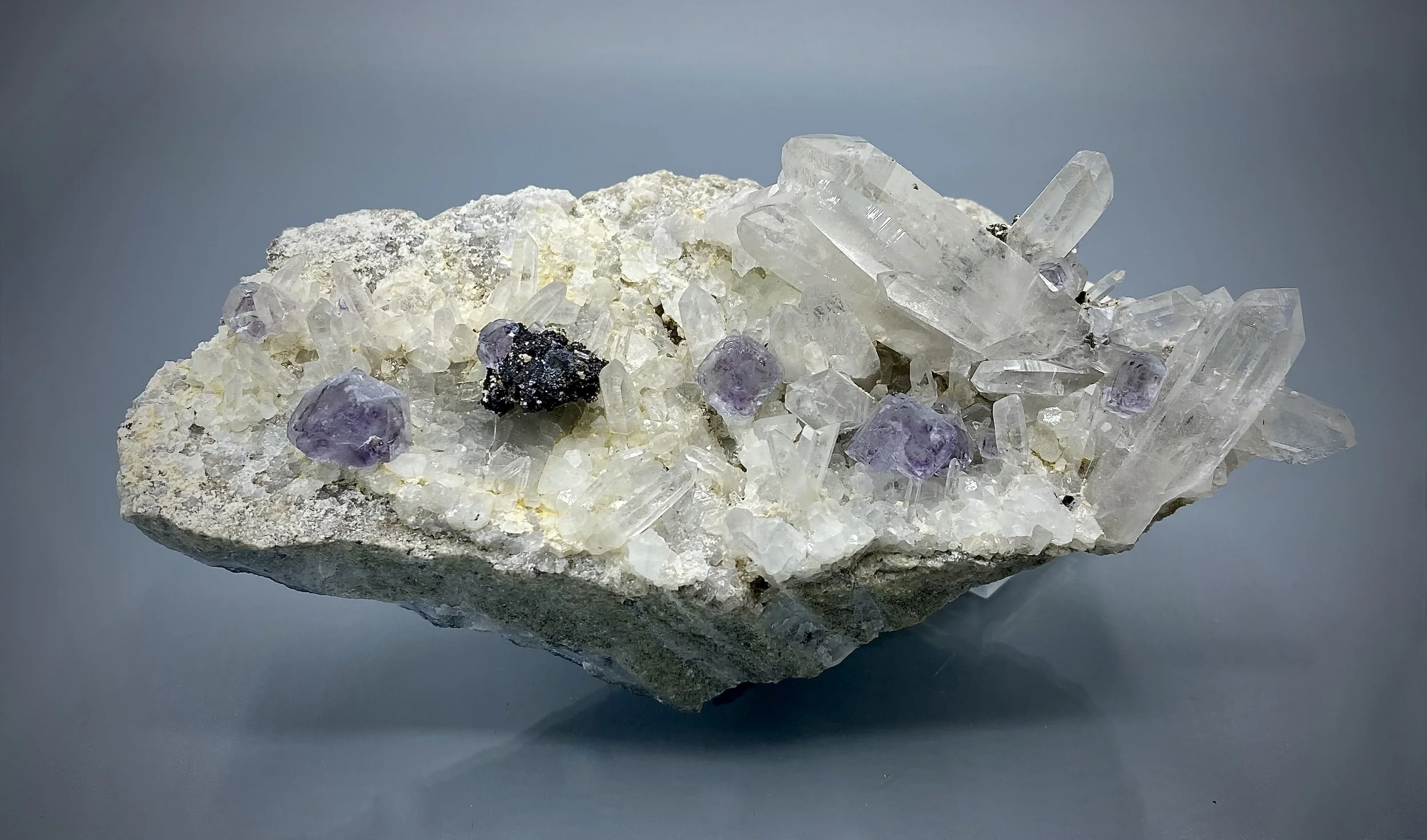JB Gems and Minerals - Prase Quartz & Tremolite, Greece