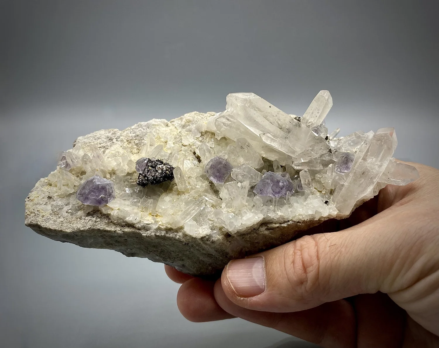 JB Gems and Minerals - Prase Quartz & Tremolite, Greece