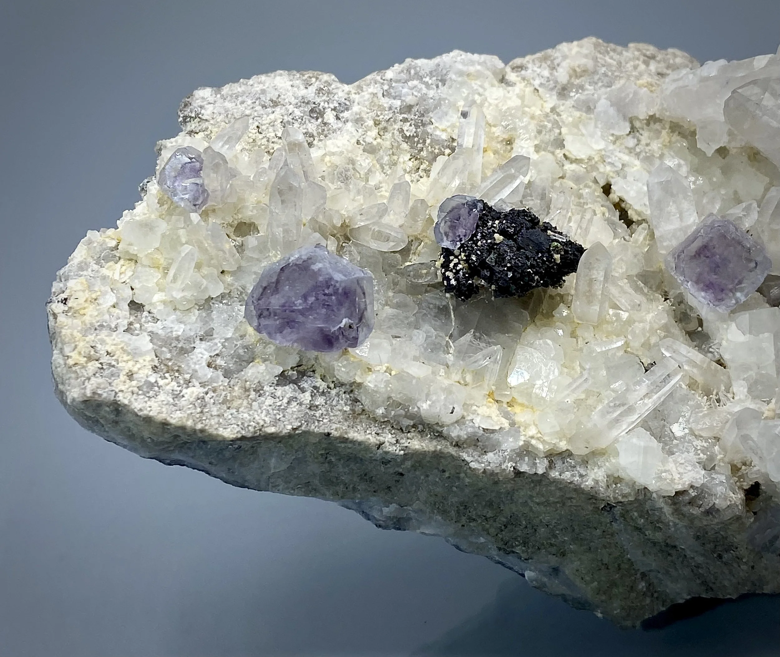 JB Gems and Minerals - Prase Quartz & Tremolite, Greece