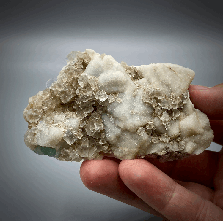 JB Gems and Minerals - Prase Quartz & Tremolite, Greece