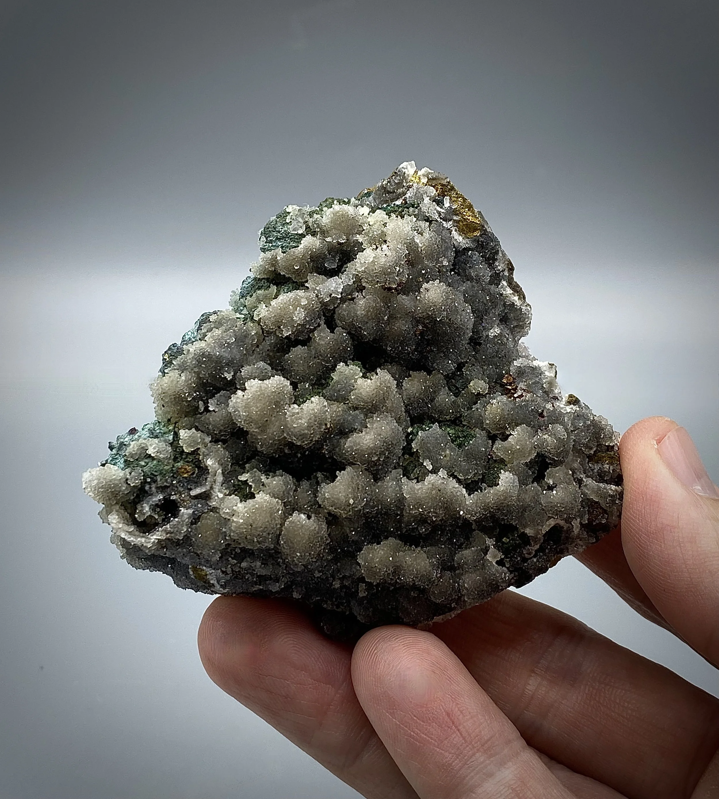 JB Gems and Minerals - Prase Quartz & Tremolite, Greece