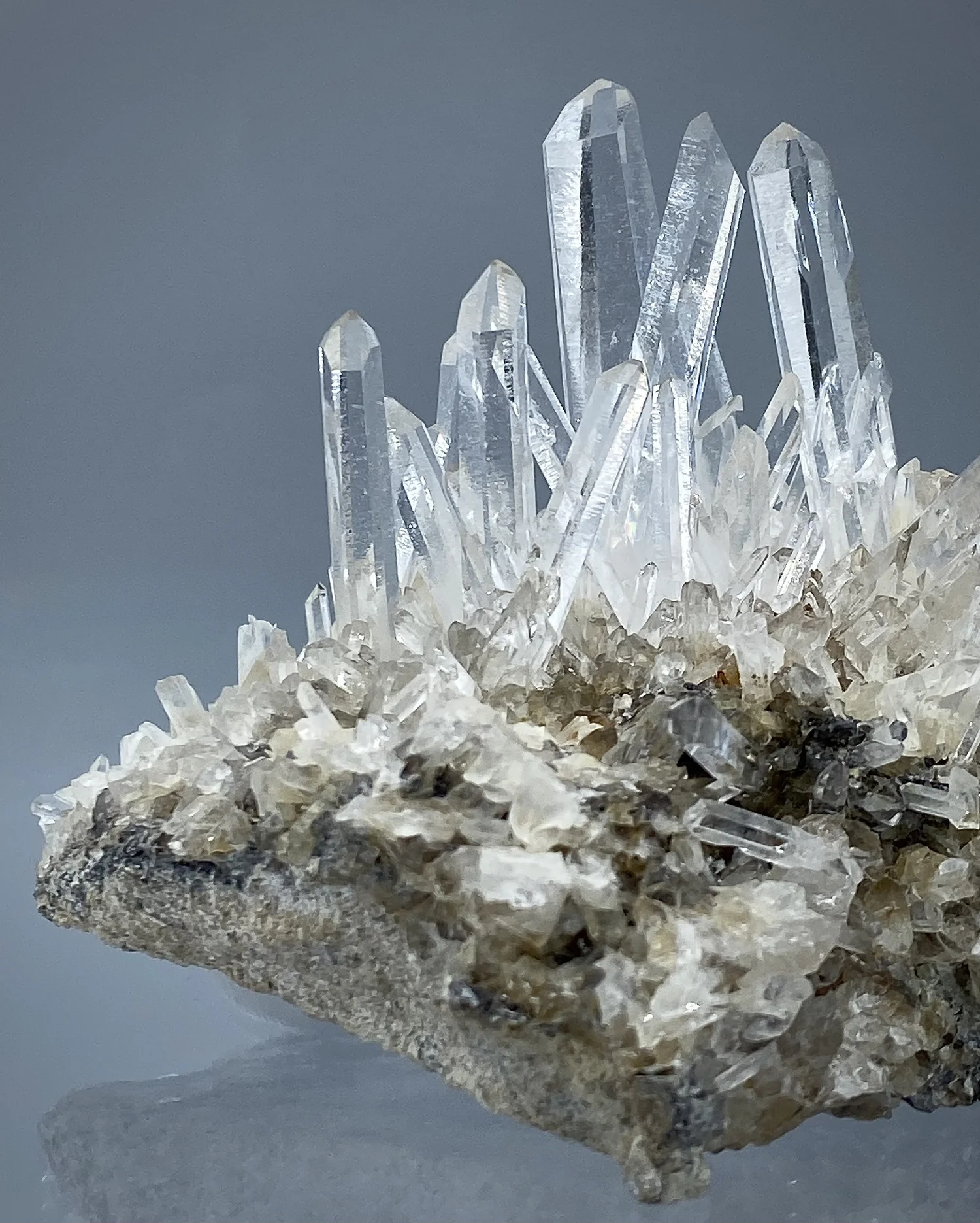 JB Gems and Minerals - Prase Quartz & Tremolite, Greece