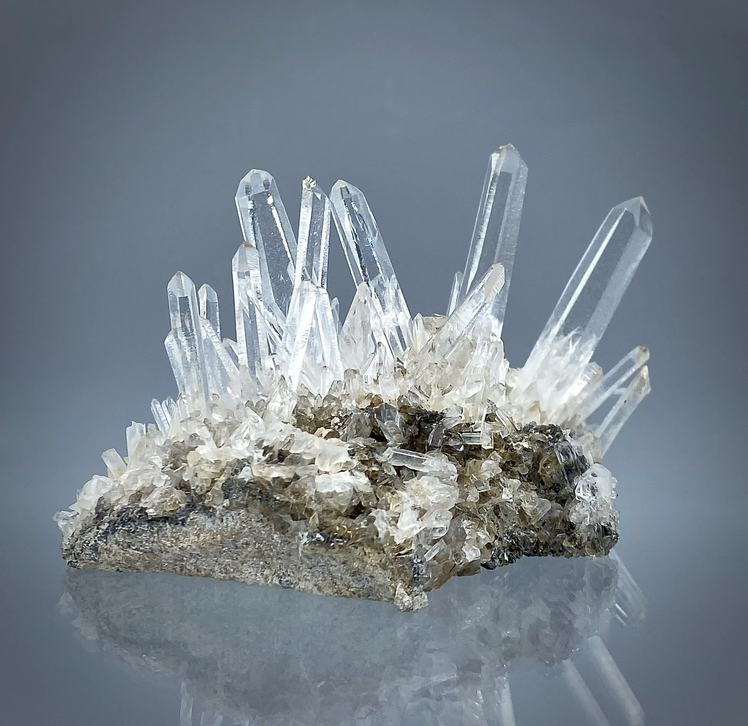 JB Gems and Minerals - Prase Quartz & Tremolite, Greece