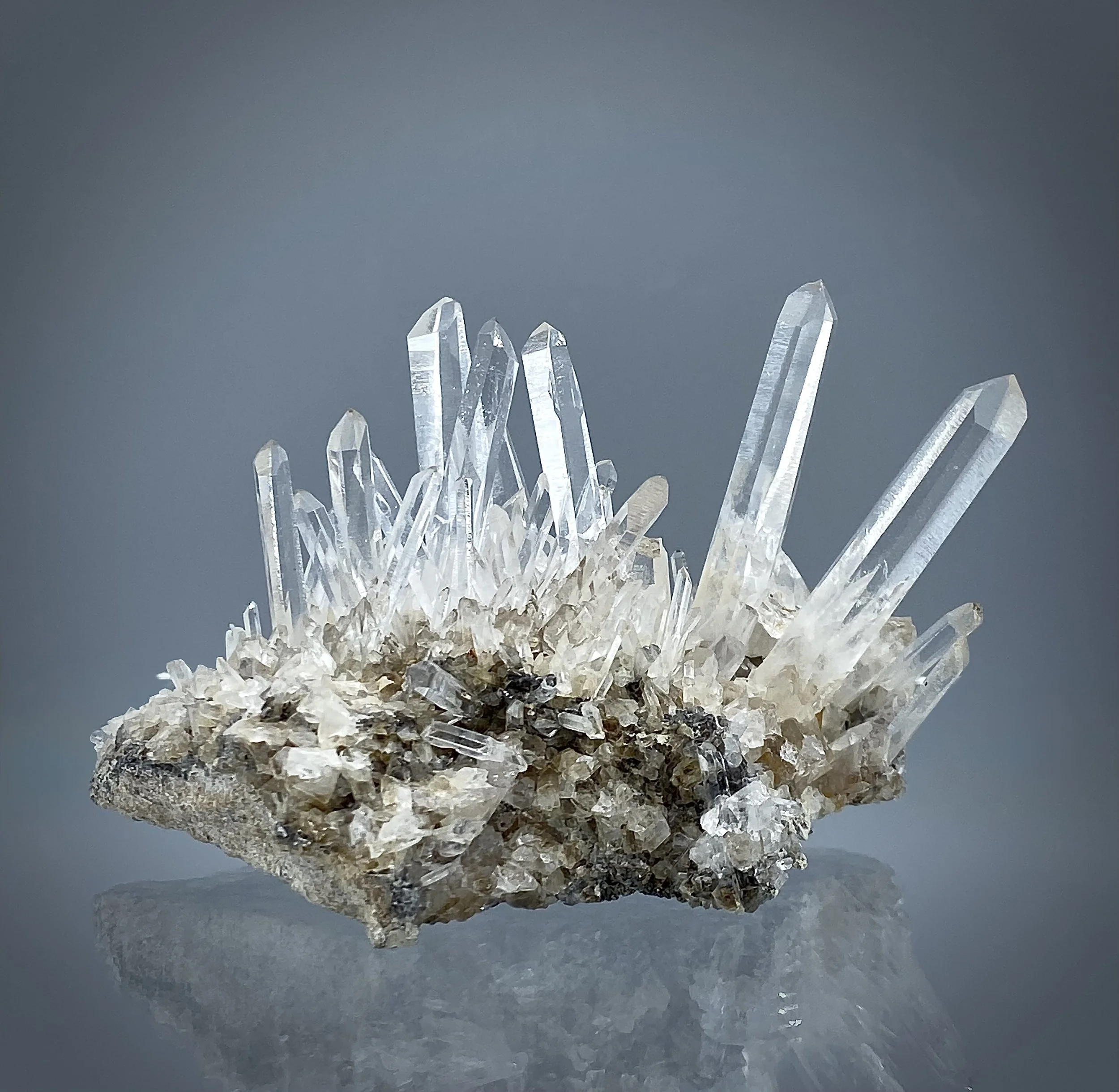 JB Gems and Minerals - Prase Quartz & Tremolite, Greece