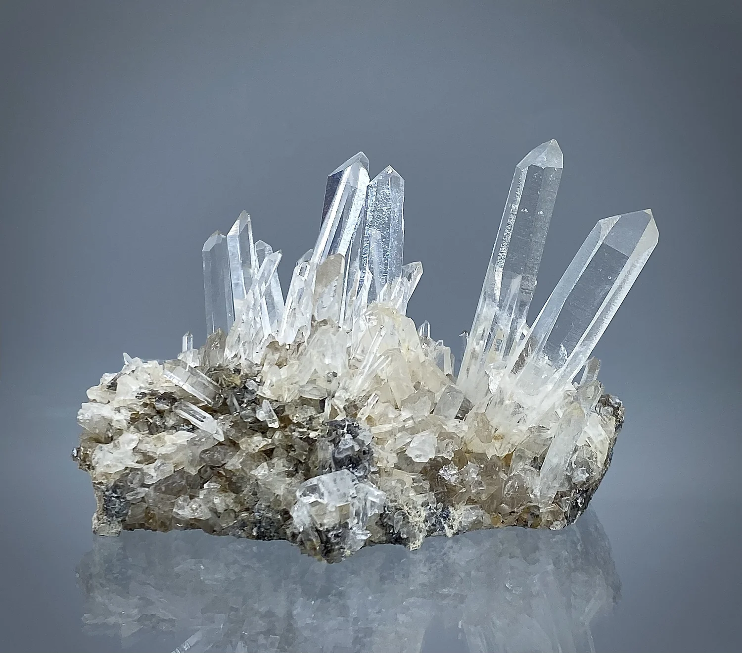 JB Gems and Minerals - Prase Quartz & Tremolite, Greece