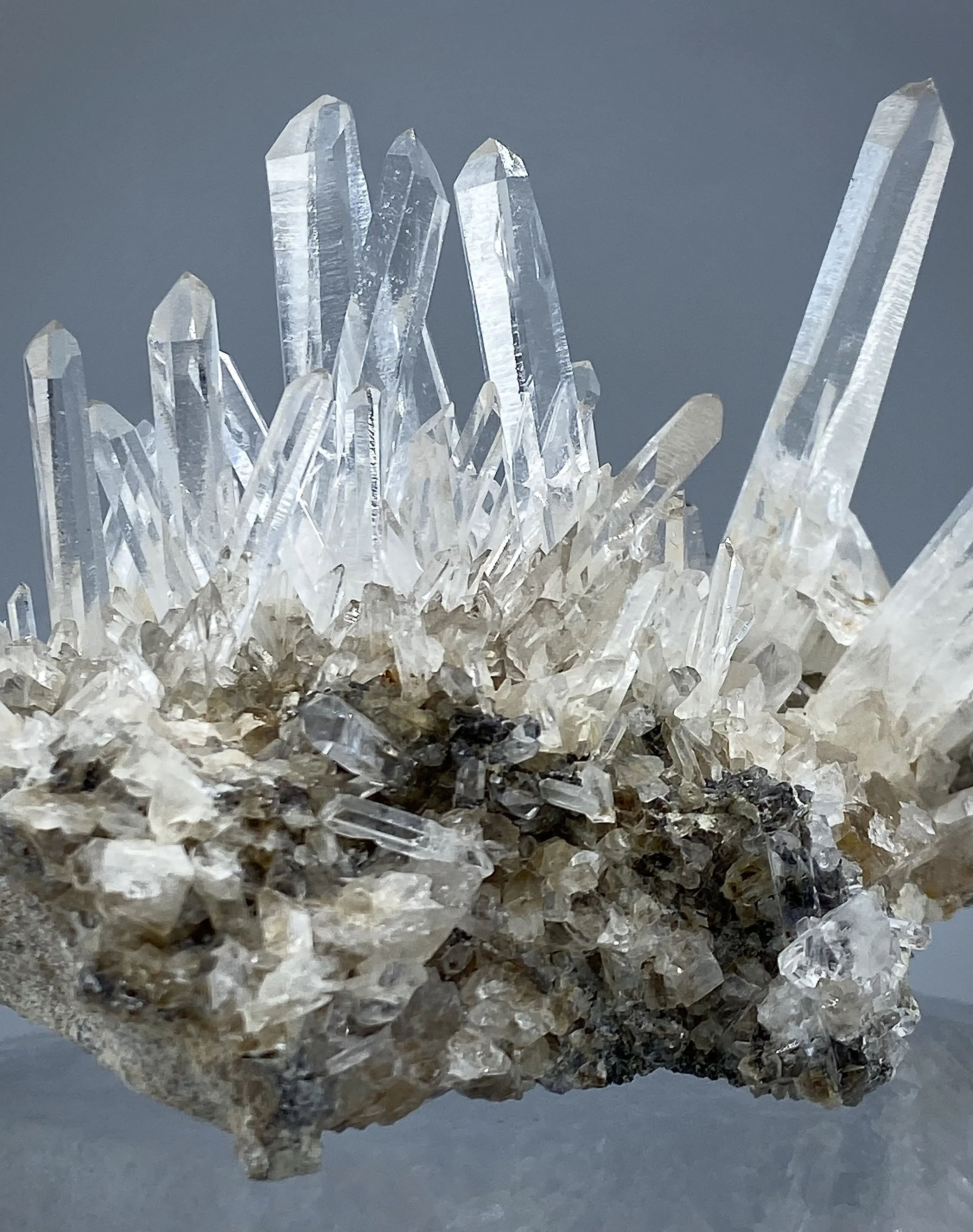 JB Gems and Minerals - Prase Quartz & Tremolite, Greece