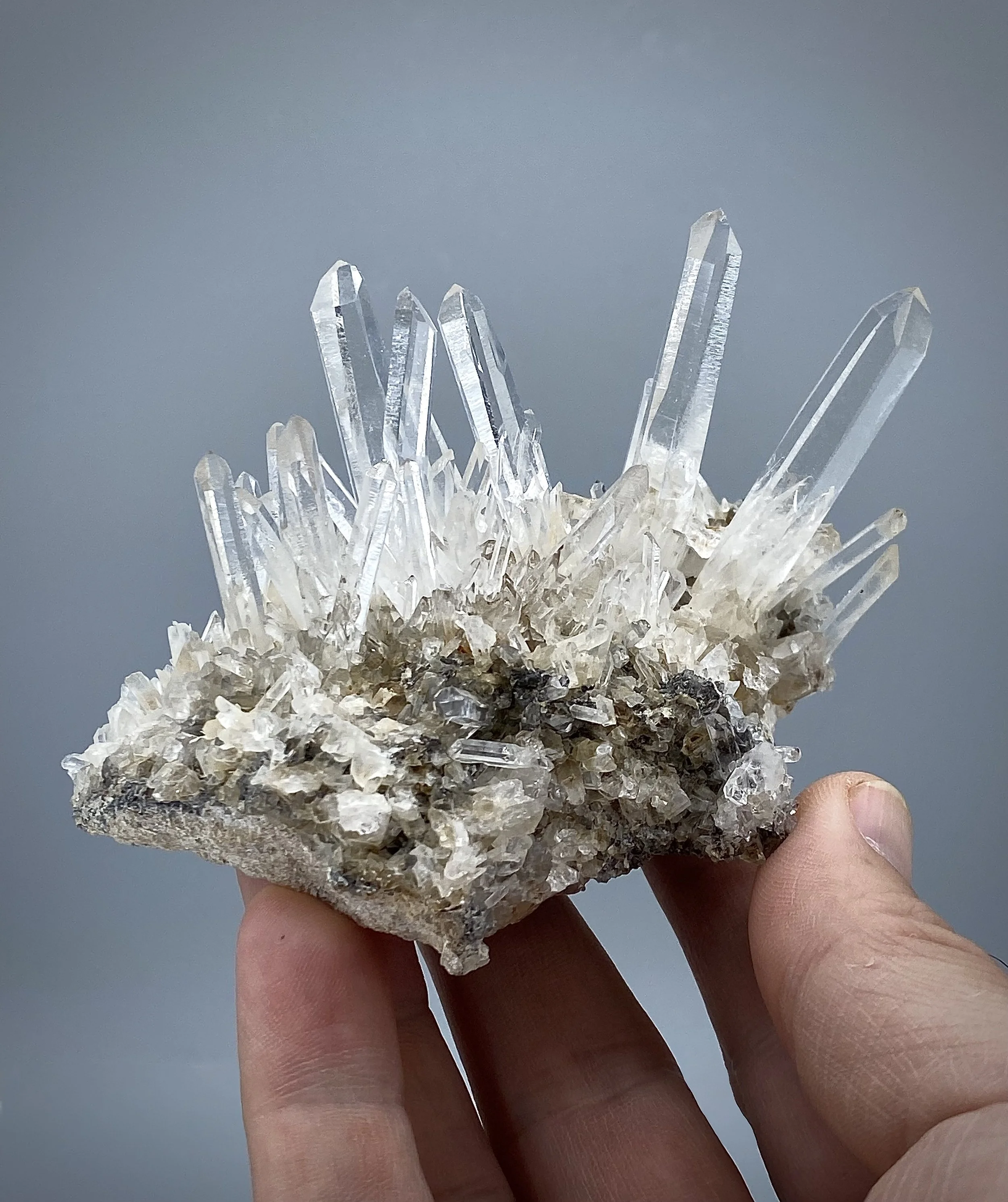 JB Gems and Minerals - Prase Quartz & Tremolite, Greece