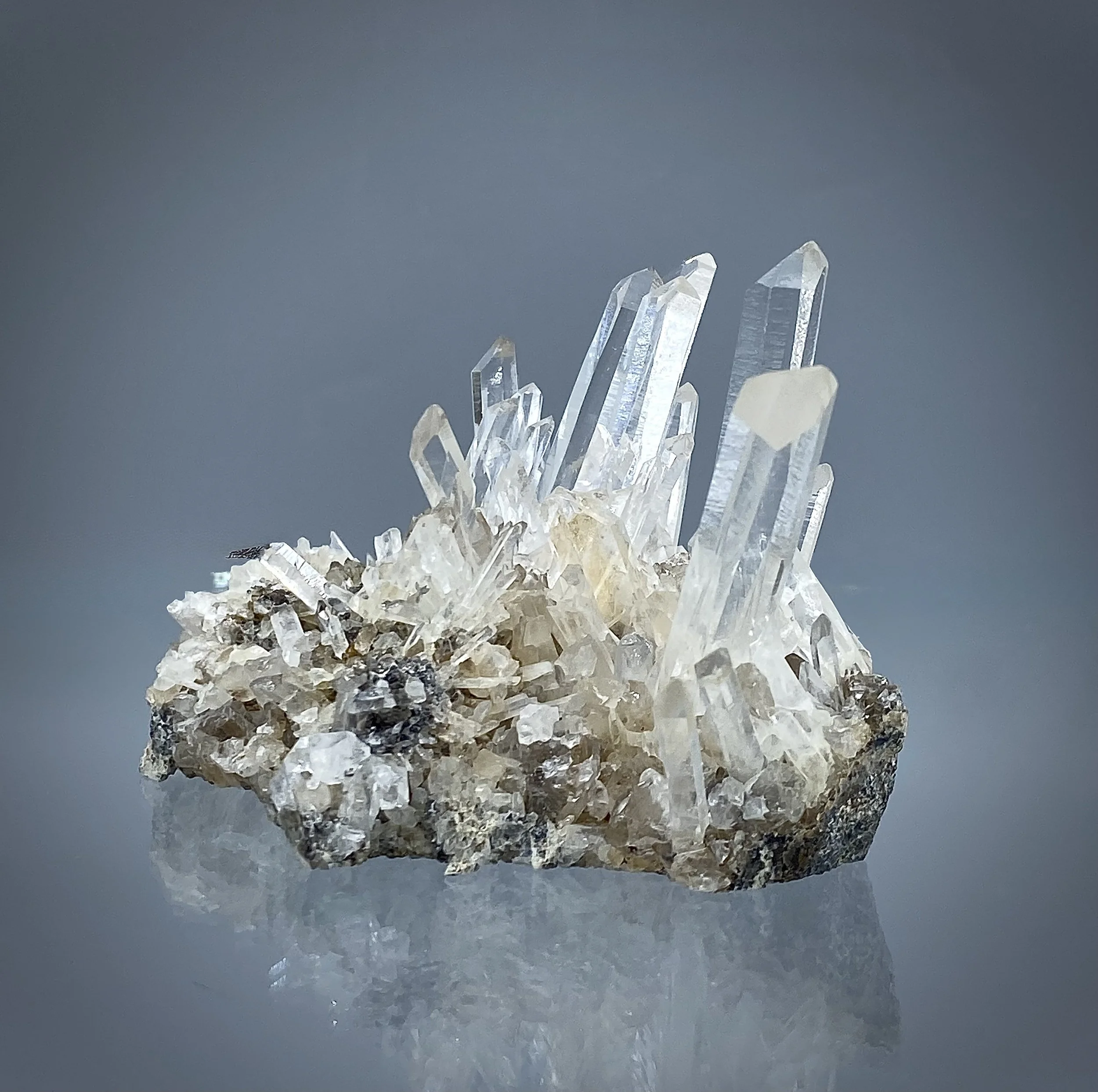 JB Gems and Minerals - Prase Quartz & Tremolite, Greece