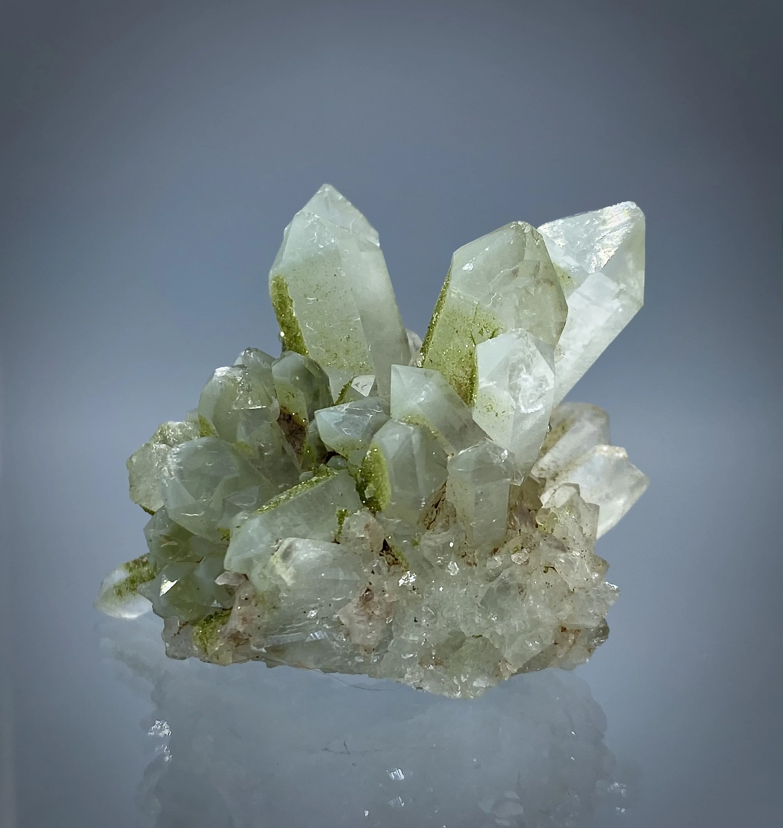 JB Gems and Minerals - Prase Quartz & Tremolite, Greece