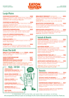 Menu 1 — Eaton Tavern