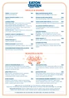 Menu 1 — Eaton Tavern