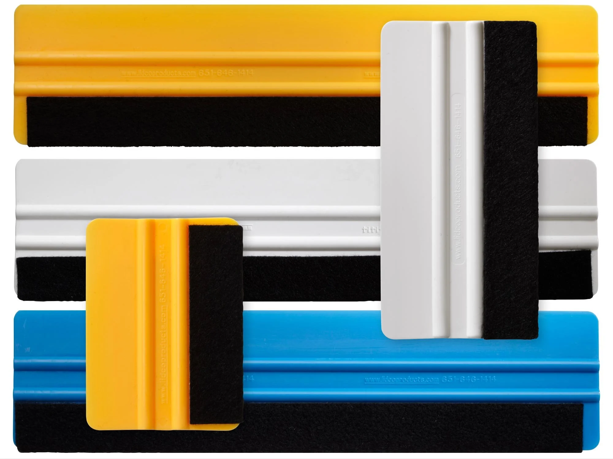 Lidco Standard-Weight Felt Edge Wrapped Squeegees — LIDCO | America's ...