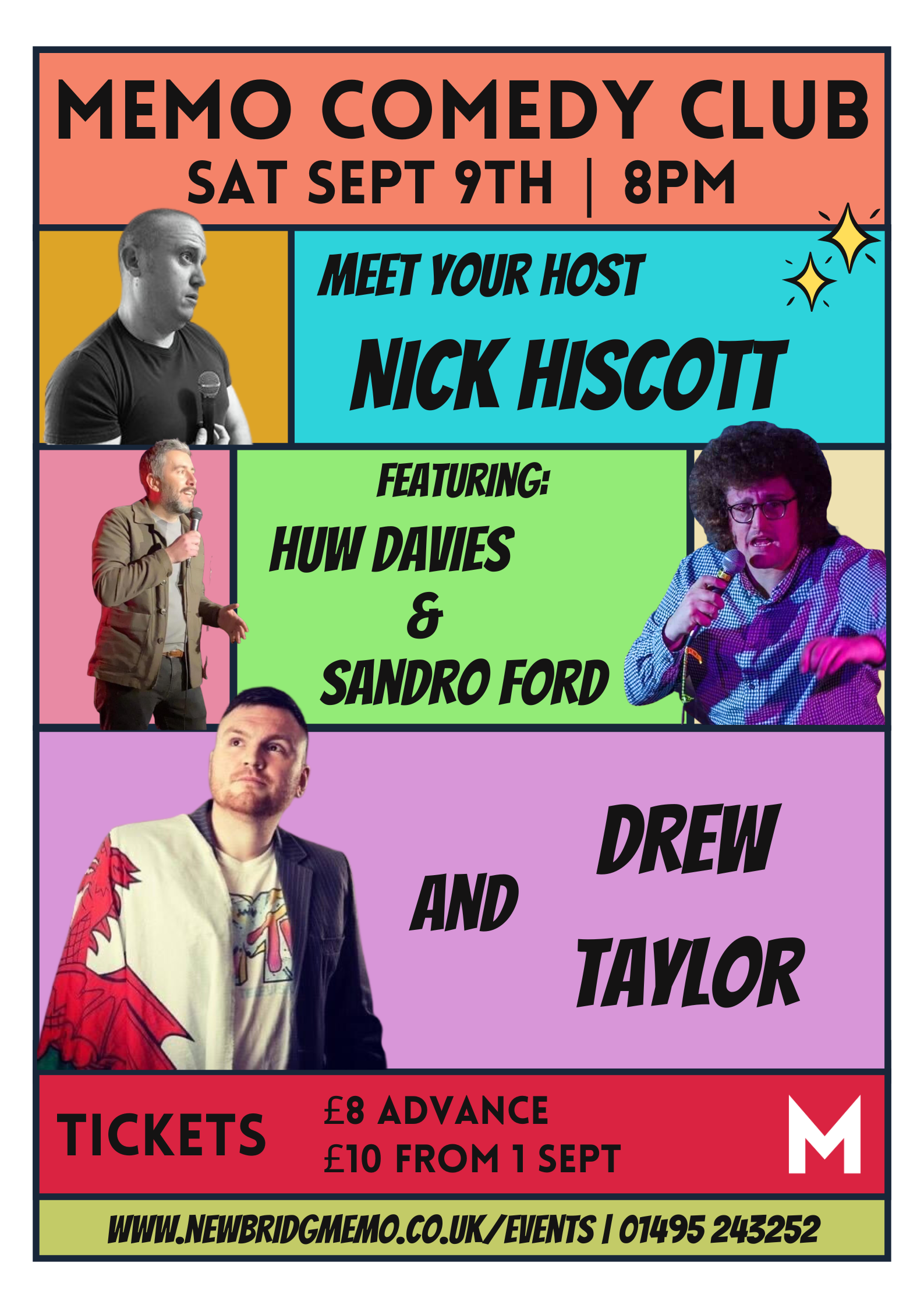 POSTPONED - Memo Comedy Club — Newbridge Memo