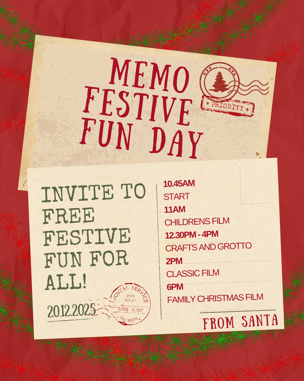 MEMO FESTIVE FUN DAY — Newbridge Memo