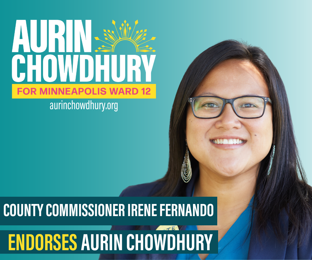 Endorsements — Aurin Chowdhury for Ward 12 City Council