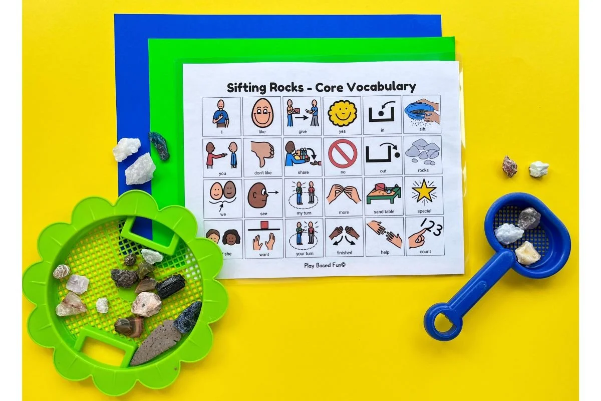 10 Sensory Bin Invitation to Play Printables with Core Boards for Early ...